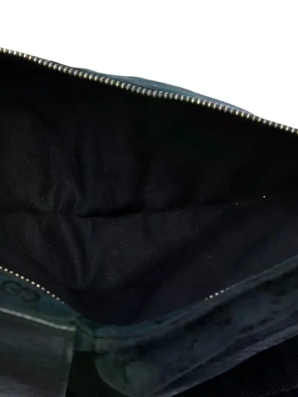 Gucci 2000-2015 Gg Canvas Double Pocket Belt Bag - Black