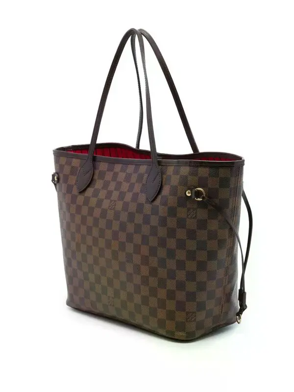 LOUIS VUITTON 1990-2026 Damier Ebene Neverfull Mm Tote Bag - Brown
