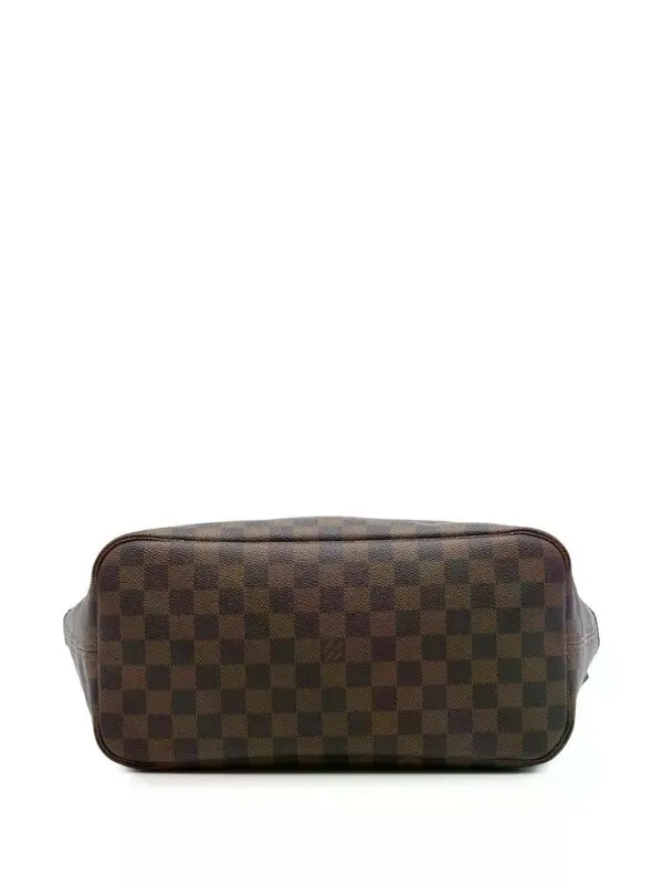 LOUIS VUITTON 1990-2026 Damier Ebene Neverfull Mm Tote Bag - Brown