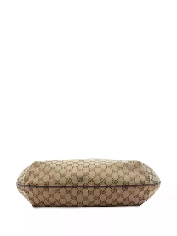 Gucci 2016-2026 Gg Canvas Web Half Moon Crossbody Bag