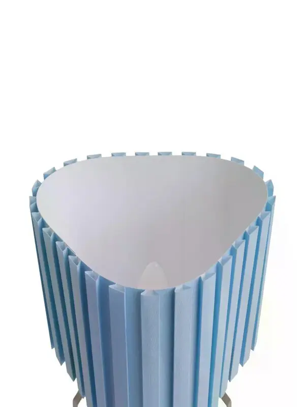 HAY Canelé Pleated Tripod Lamp - Blue