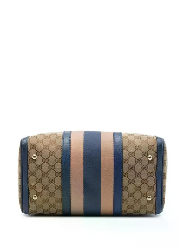 Gucci 2016-2026 Medium Gg Canvas Web Joy Boston Bag Satchel