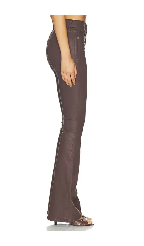 Veronica Beard Beverly Coated Jean In Chocolate