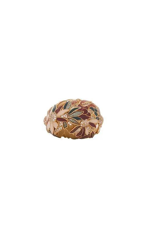 Zimmermann Botanica Cocktail Ring In Metallic Gold - Multi