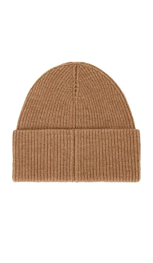 Rag & Bone Blake Wool Blend Beanie In Tan - Camel