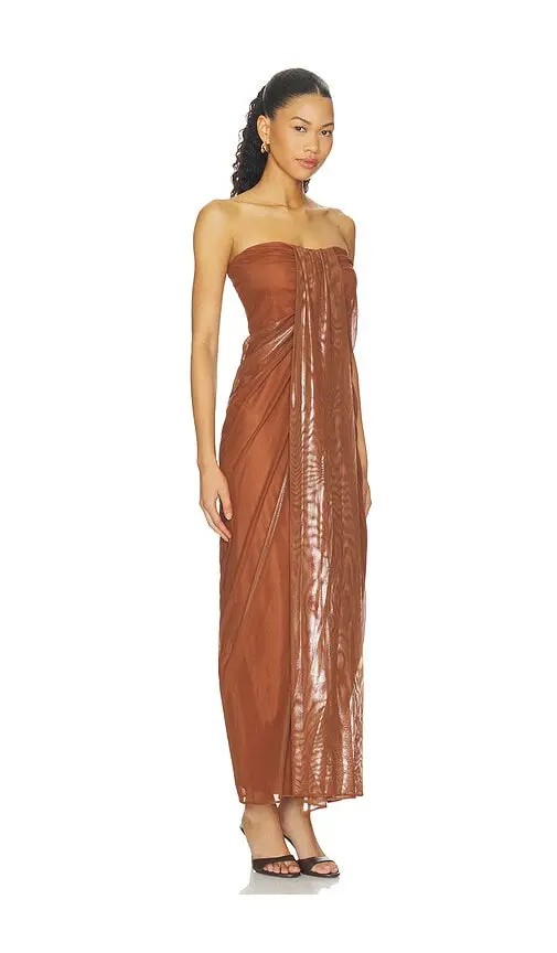 BAOBAB Lena Maxi Dress In Brown