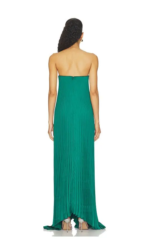 L'IDEE Black Tie Gown In Green