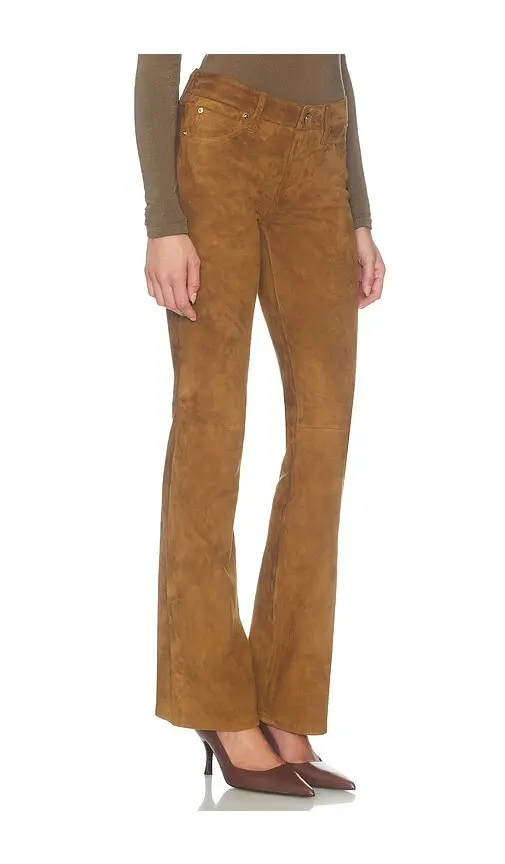FRAME The Suede Rodeo Pant In Brown