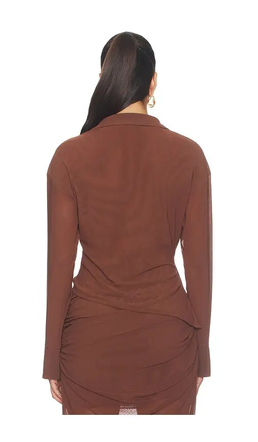 SOVERE / Selen Shirt In Brown - Mocha