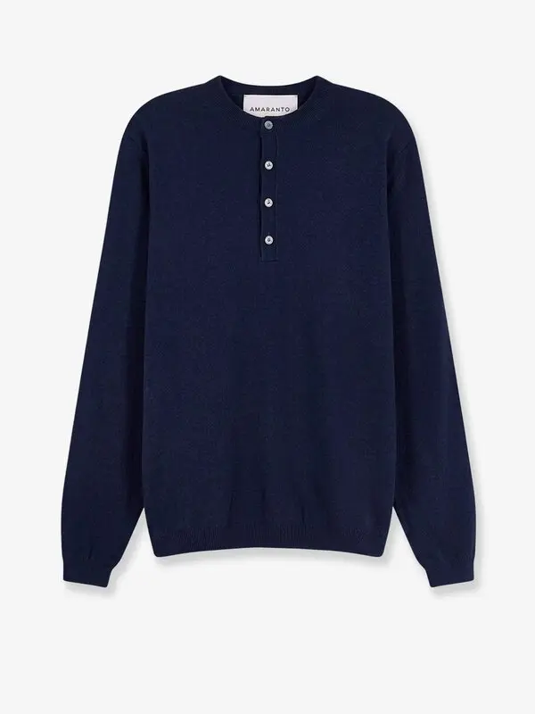 AMARANTO Wool, Cotton And Cashmere Sweater