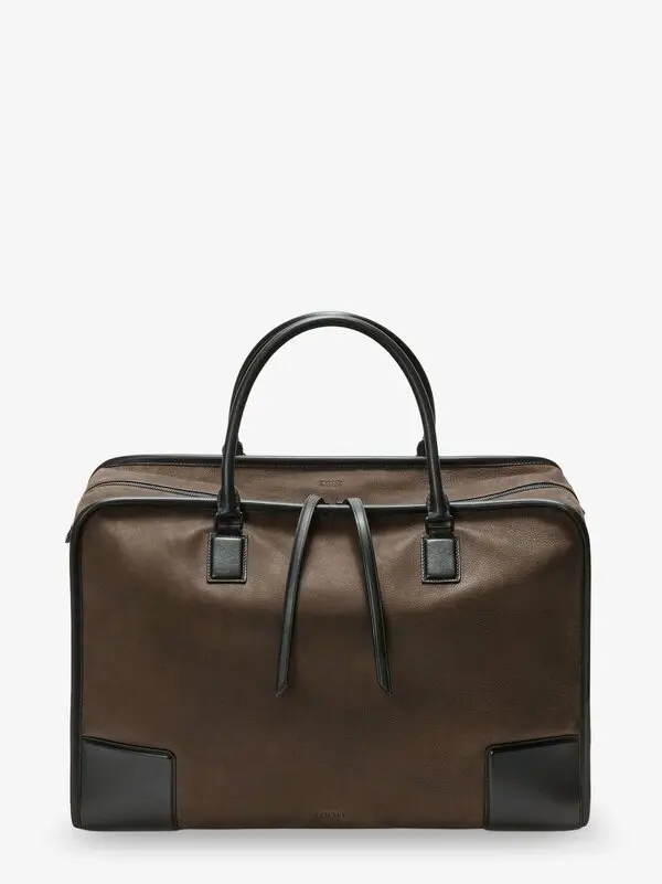 Loewe Amazona 180 Duffle Nubuck Handbag - Green