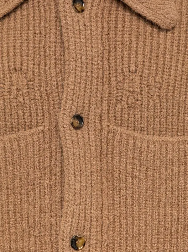 LANEUS Ribbed Wool Jacket