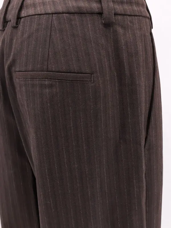 Vince Highwaisted Cotton Blend Trousers