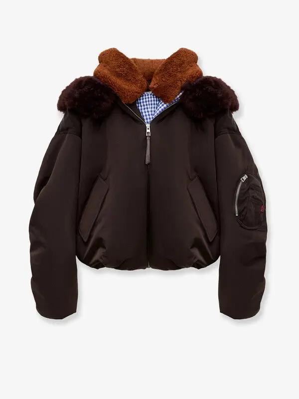 Loewe Technical Fabric Jacket With Doublelayer Structure - Brown