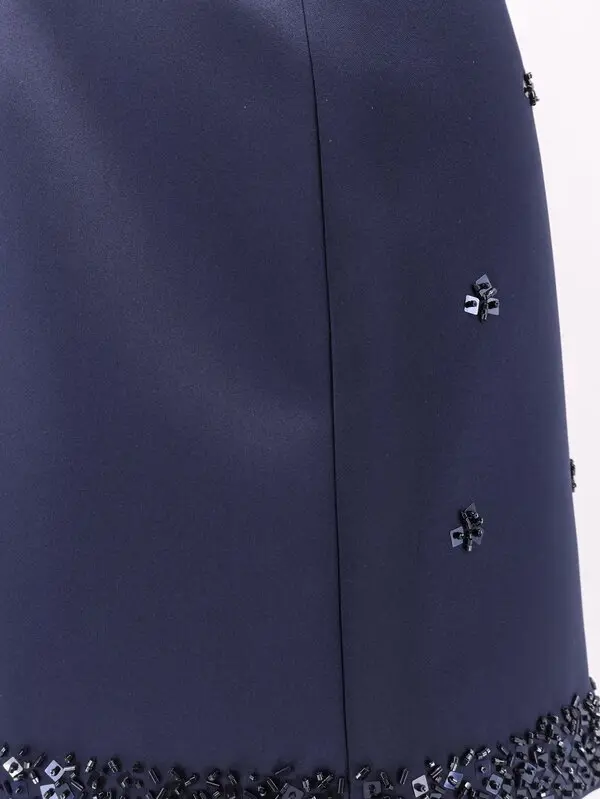 SEMICOUTURE Mini Skirt With Sequins And Rhinestones