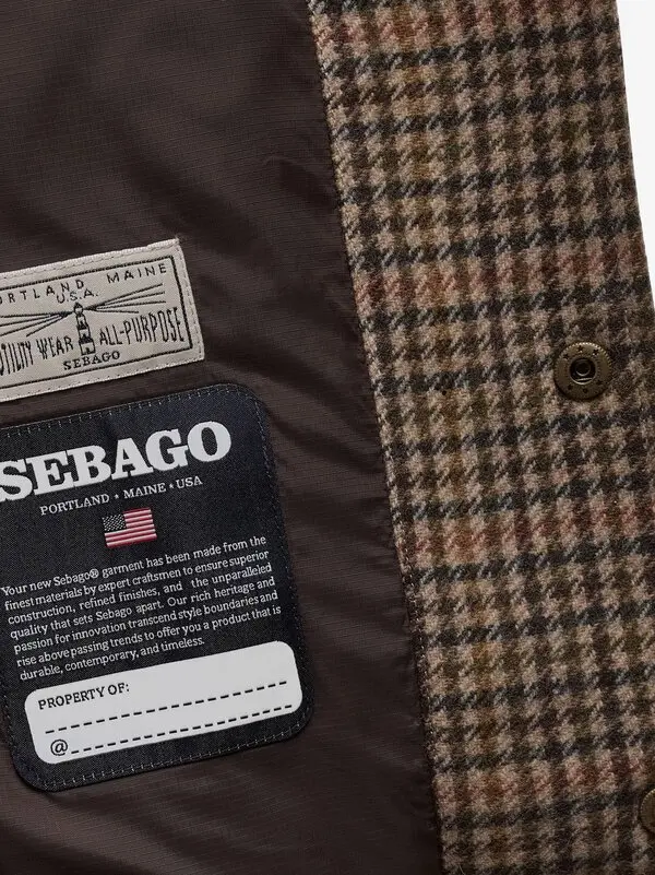 SEBAGO Tender Pieddepoule Wool Blend Jacket