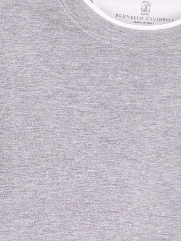 Brunello Cucinelli Silk And Cotton Blend Tshirt