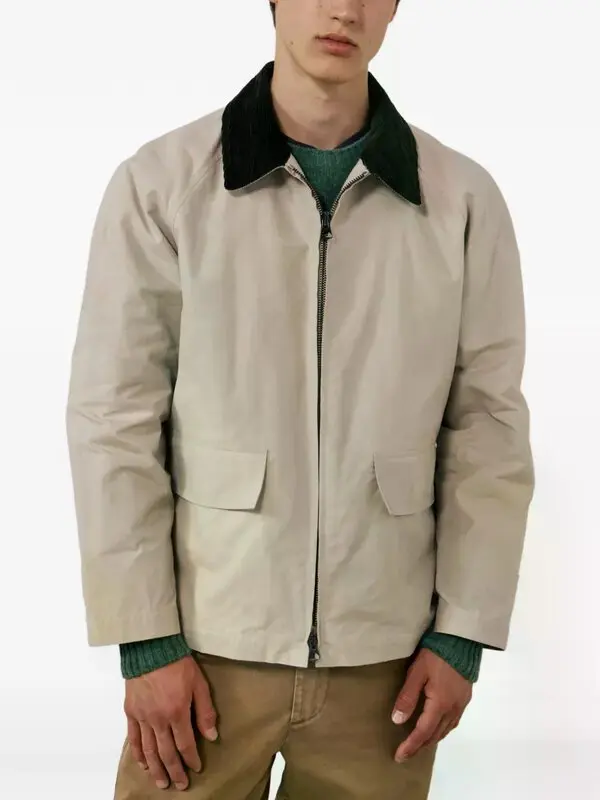 Hartford Dancer Corduroy-collar Flap-pocket Jacket