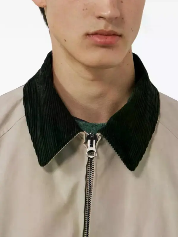 Hartford Dancer Corduroy-collar Flap-pocket Jacket