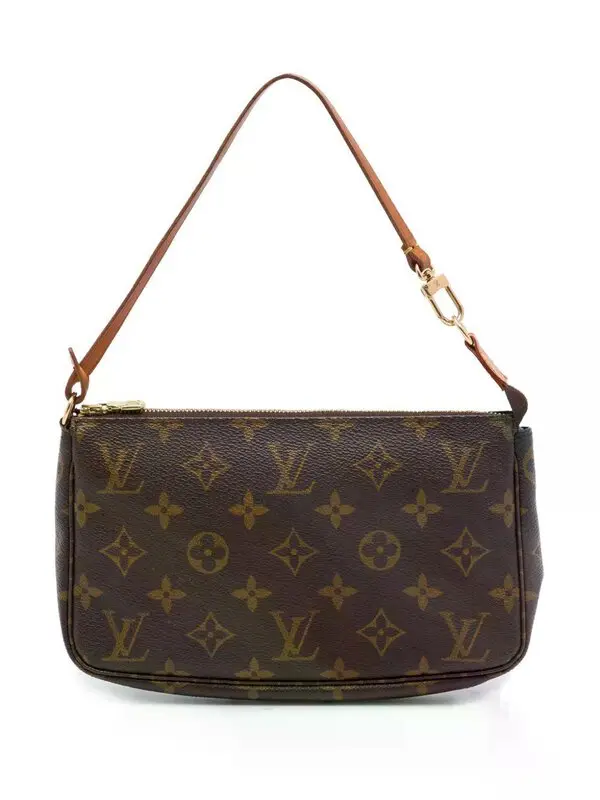 LOUIS VUITTON 2000 Monogram Pochette Accessoires Shoulder Bag - Brown