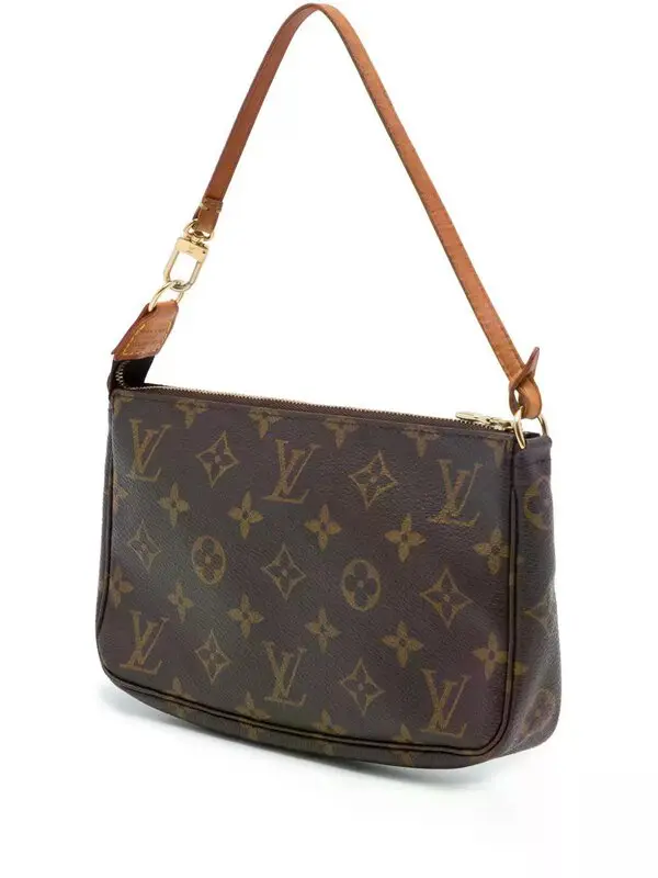 LOUIS VUITTON 2000 Monogram Pochette Accessoires Shoulder Bag - Brown