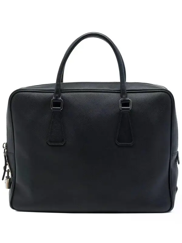 Prada 2013-2026 Saffiano Business Bag - Black