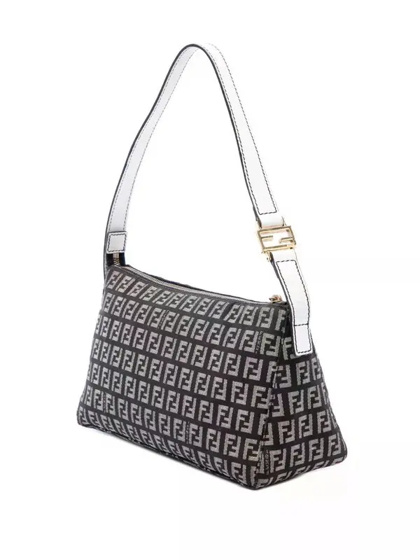 Fendi 2000-2010 Zucchino Canvas Pochette Shoulder Bag
