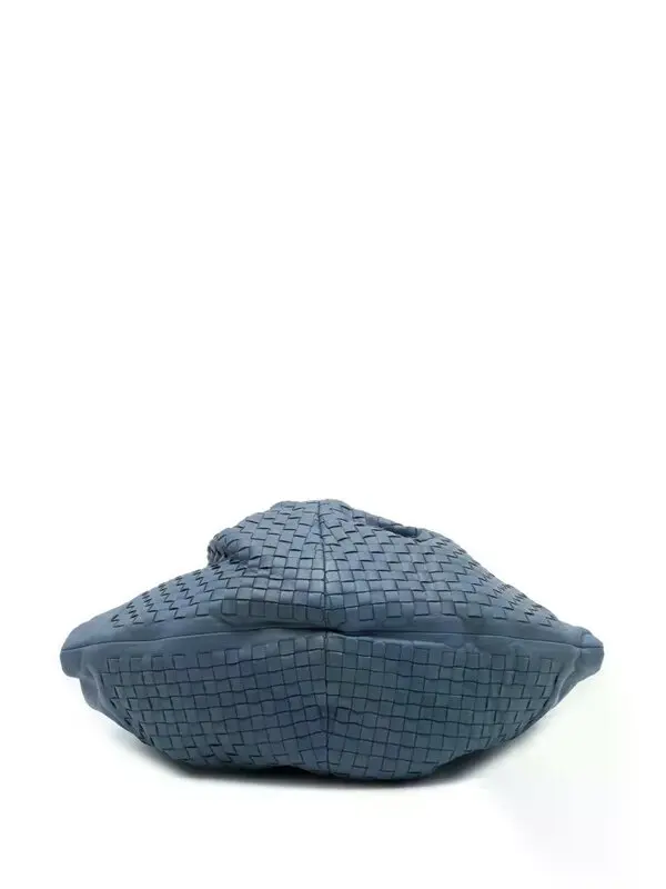 Bottega Veneta 2012-2026 Nappa Intrecciato Aquilone Fortune Cookie Hobo Bag - Blue