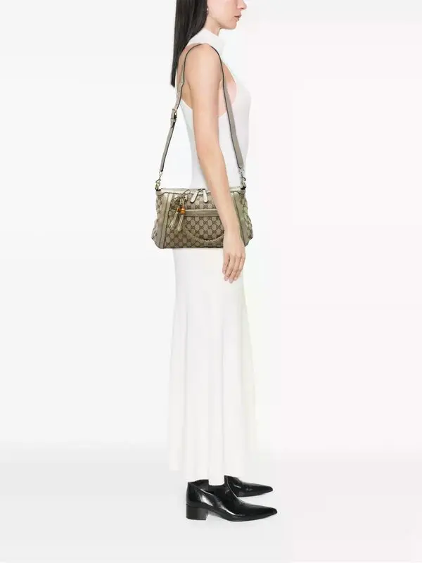 Gucci 2016-2026 Gg Canvas Bella Satchel - Gold
