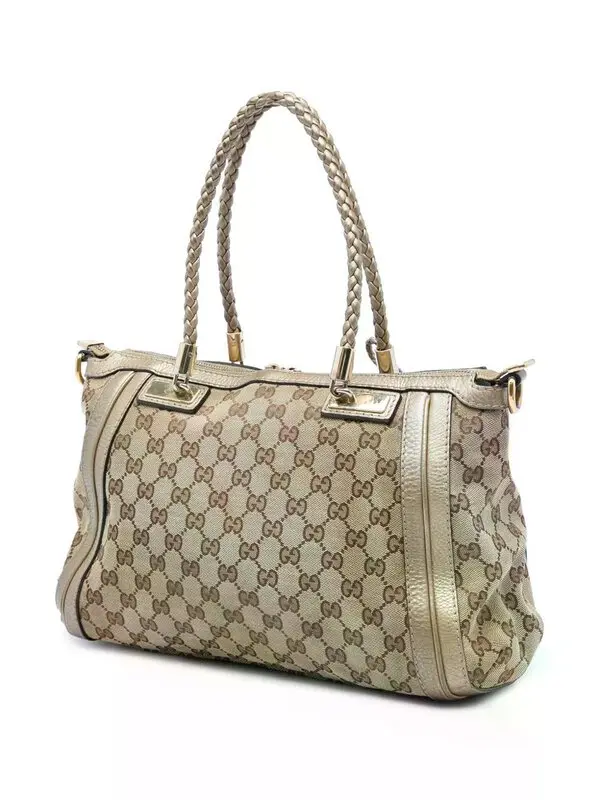 Gucci 2016-2026 Gg Canvas Bella Satchel - Gold