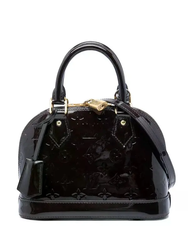 LOUIS VUITTON 2016 Monogram Vernis Alma Bb Satchel