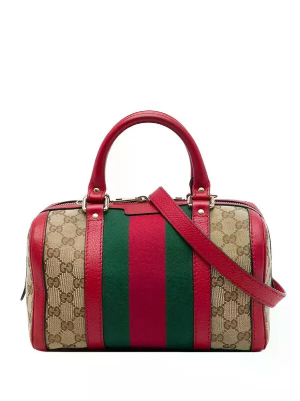 Gucci 2016-2026 Small Gg Canvas Web Joy Boston Bag Satchel