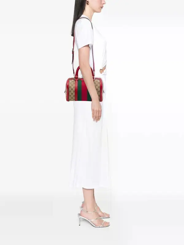 Gucci 2016-2026 Small Gg Canvas Web Joy Boston Bag Satchel