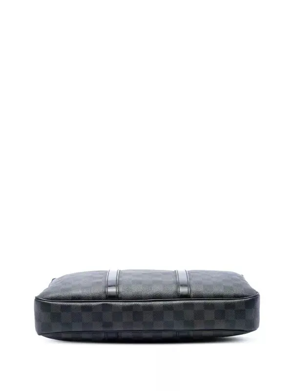 LOUIS VUITTON 2017 Damier Graphite Porte Documents Voyage Pm Business Bag