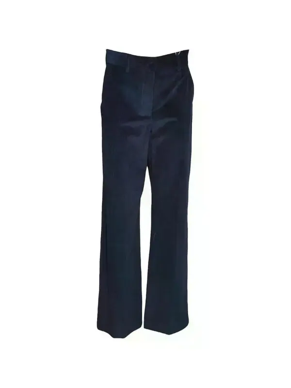 Max Mara Corduroy Flared Trousers - Blue