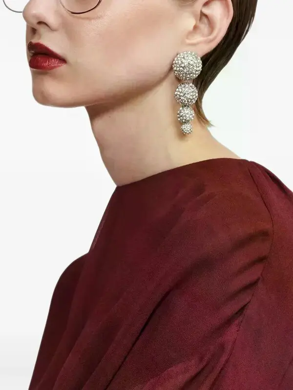 Essentiel Antwerp Kallas Crystal-embellished Drop Earrings