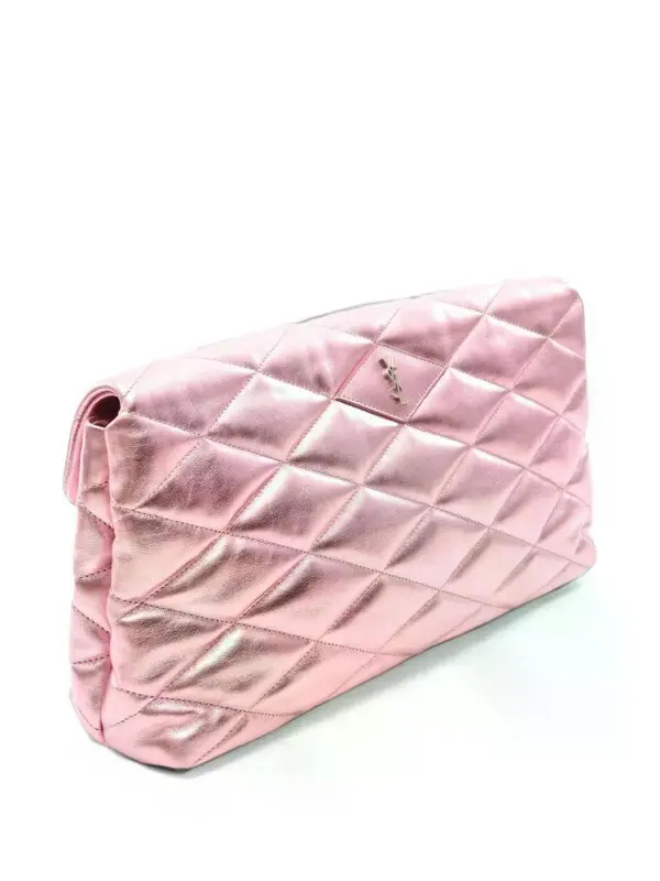 Saint Laurent 2010s Quilted Leather Clutch Bag