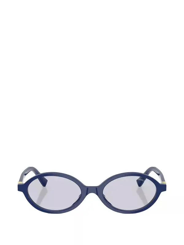 Miu Miu Oval-frame Sunglasses - Blue