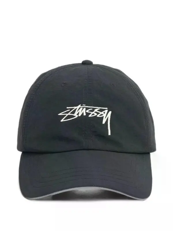 StÜssy Smooth Stock Logo-embroidered Cap - Black