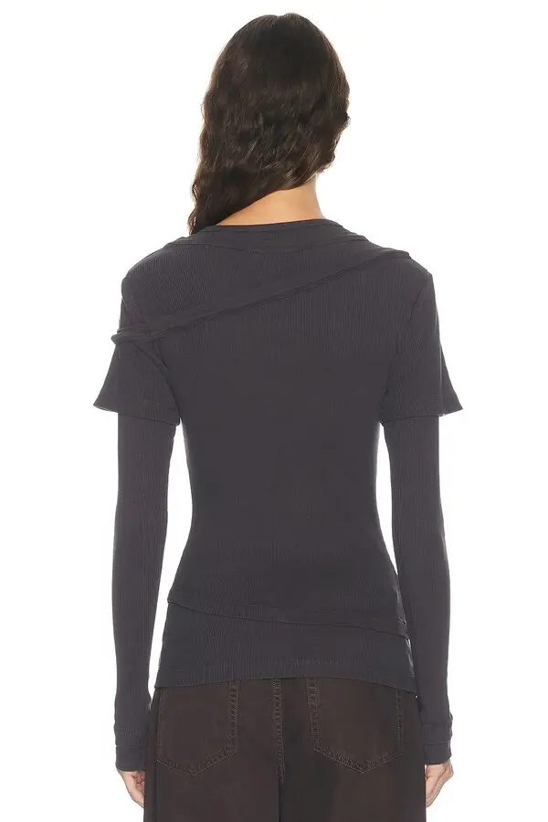AGOLDE Harlon Top In Grey