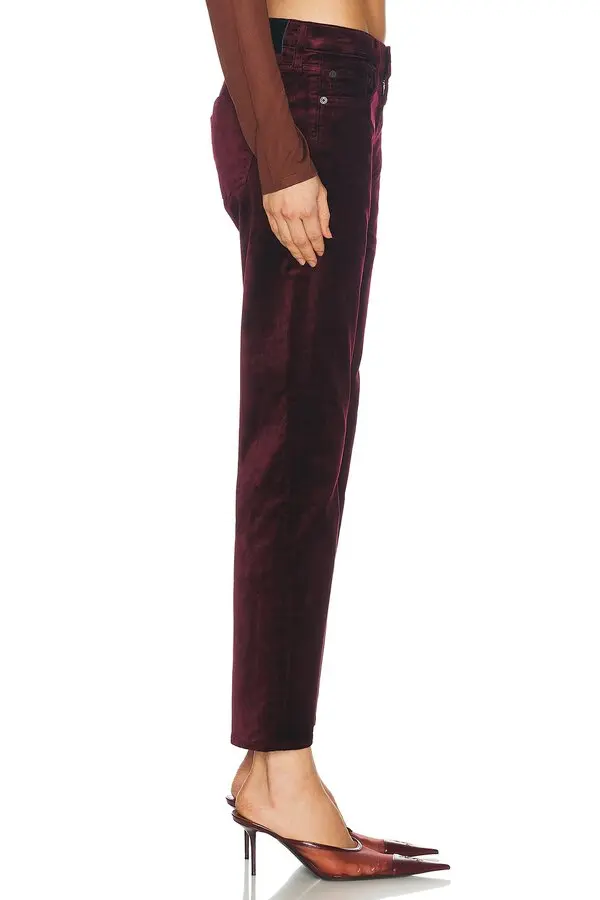 Citizens Of Humanity Anissa Straight Leg Pant In Burgundy - Chambord