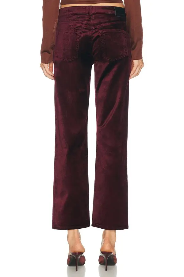 Citizens Of Humanity Anissa Straight Leg Pant In Burgundy - Chambord