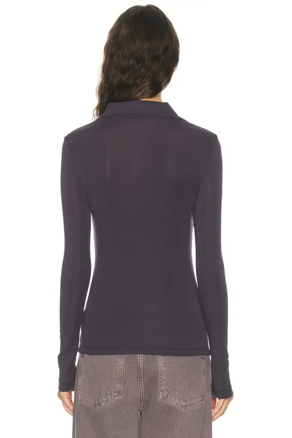 AGOLDE Amos Polo In Grey