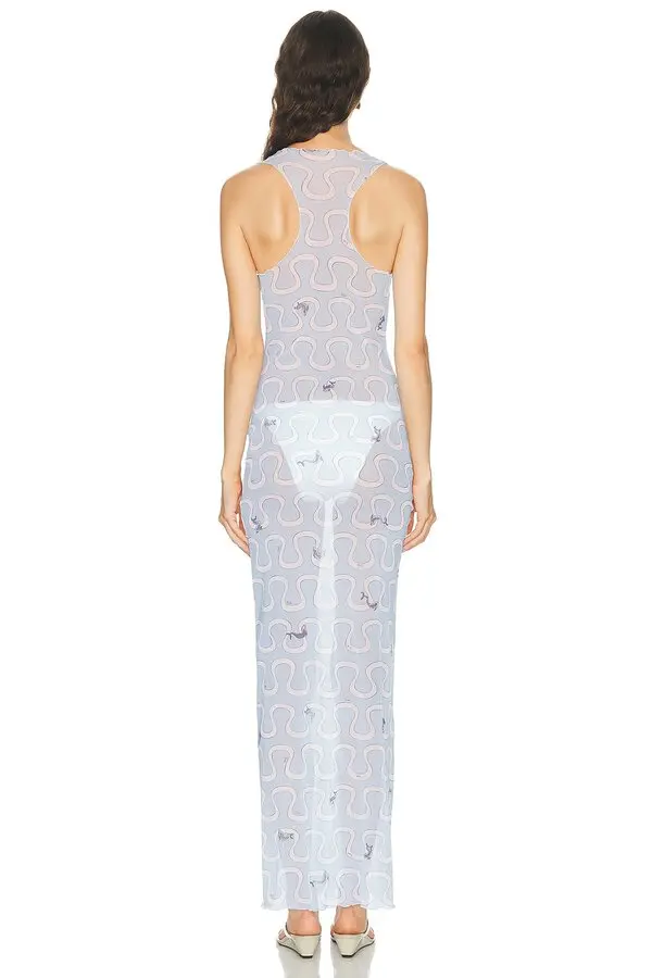 Emilio Pucci Tulle Dress In Baby Blue