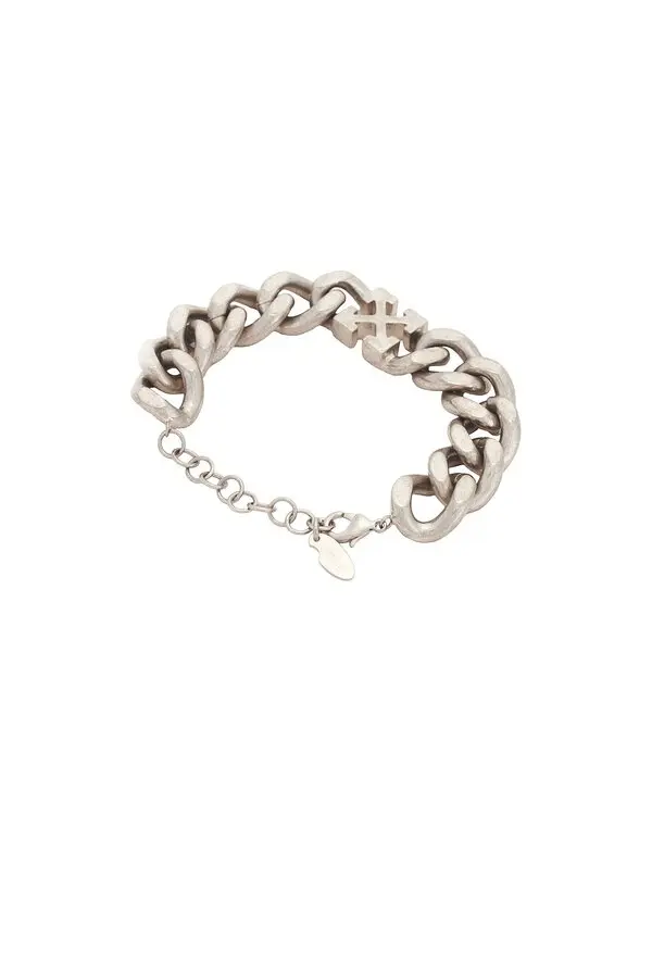 Off-White Arrow Chain Bracelet In Metallic