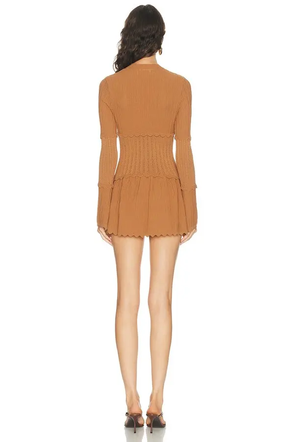 Solid & Striped The Amara Dress In Brown - Camel