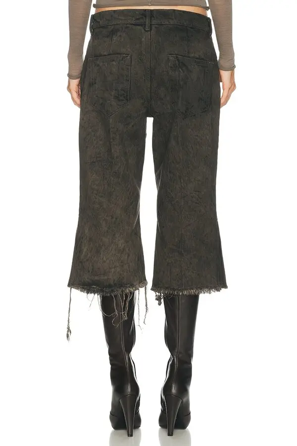 Rick Owens Bolan Cutoff Straight Leg In Grey