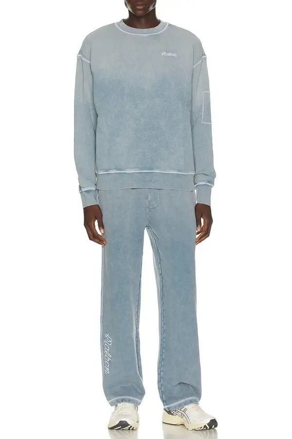 MALBON Fragment Sweatpant In Blue