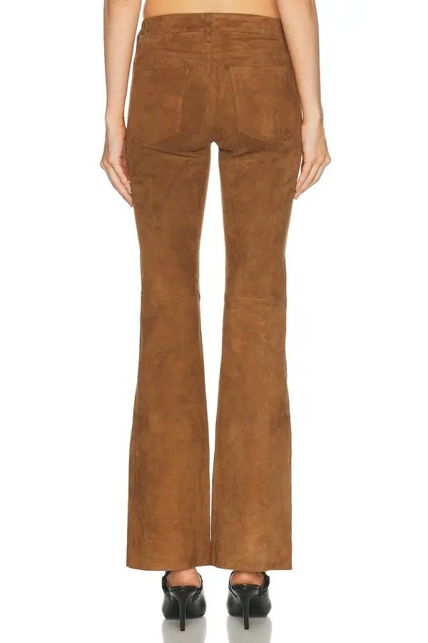 FRAME The Suede Rodeo Pant In Brown