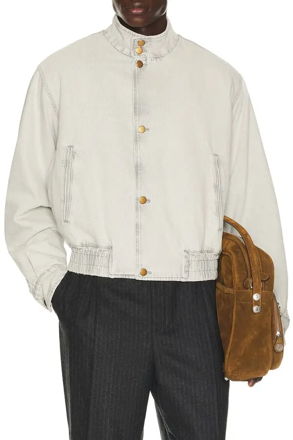 JIL SANDER Denim Blouson 4 Treated In White